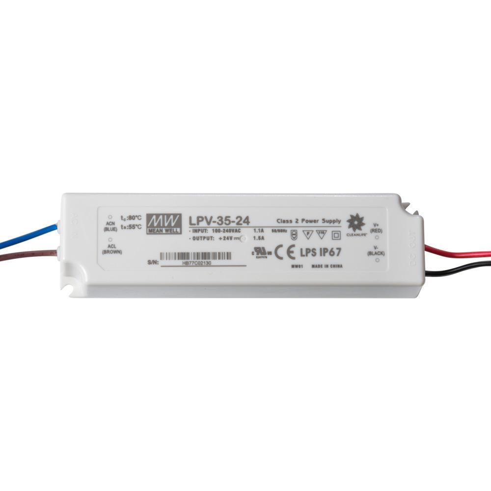 MEAN WELL™ LPV-35-24 LED Driver 24V 35W – CLEANLIFE
