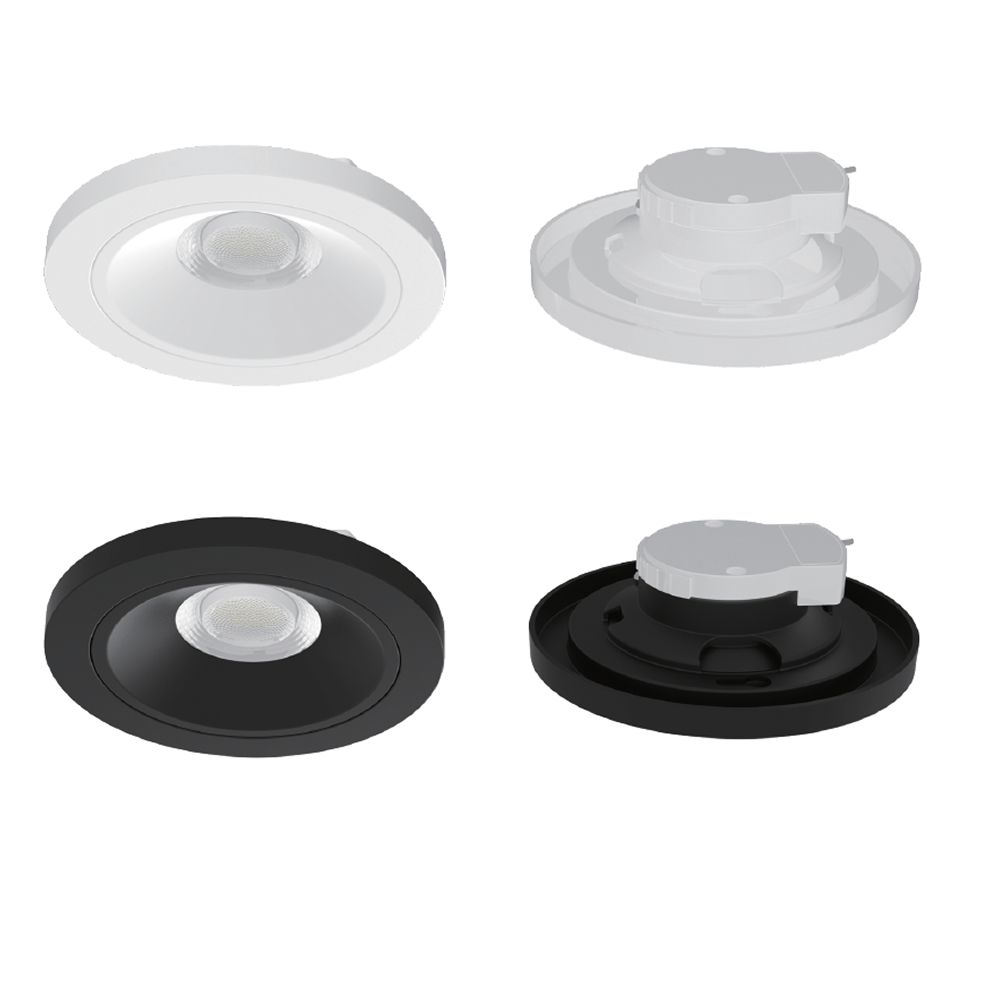 4" Recessed Anti-Glare Adjustable Reflector Surface Mount Downlight ...