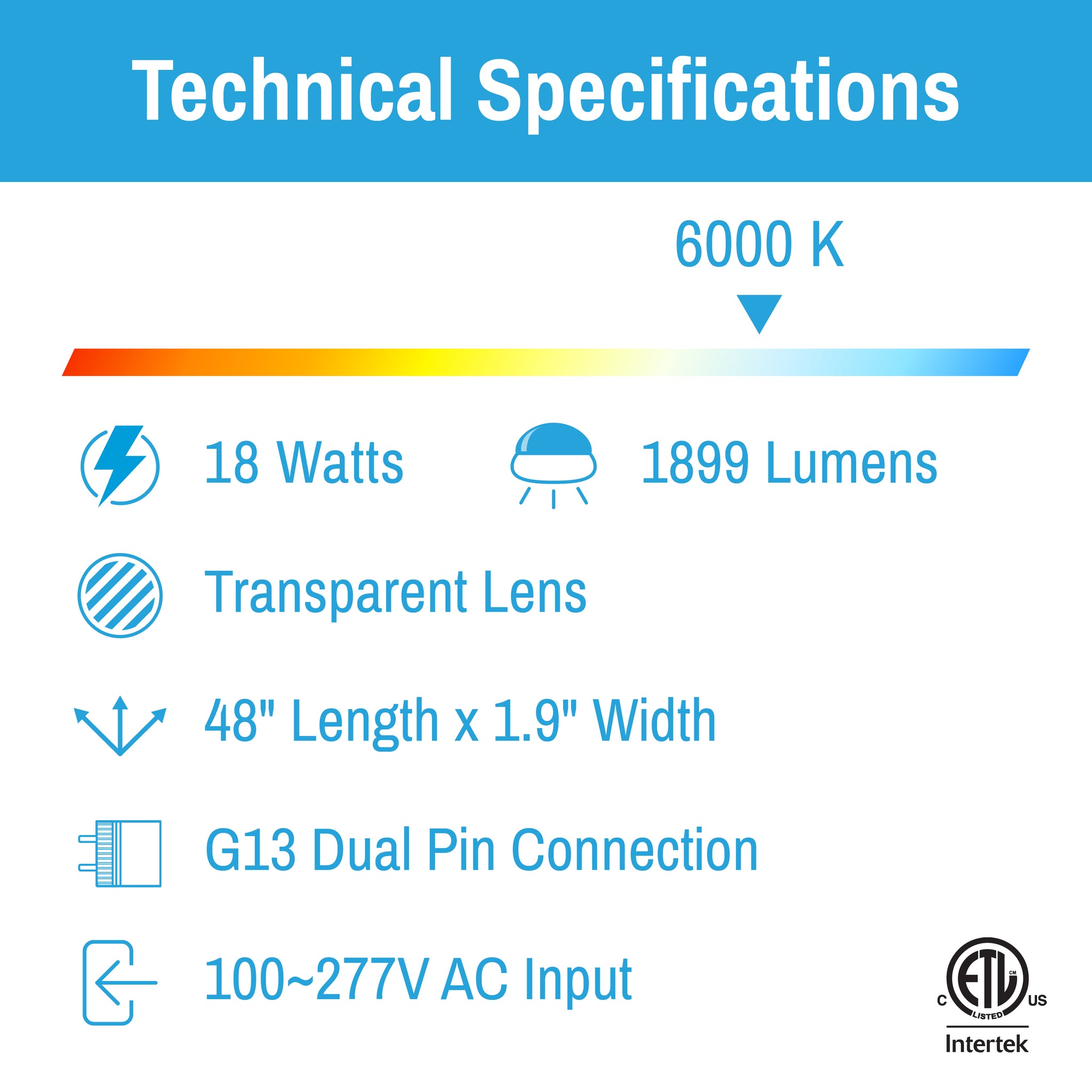 InstantStart® LED Light Tube (6-Pack) – CLEANLIFE
