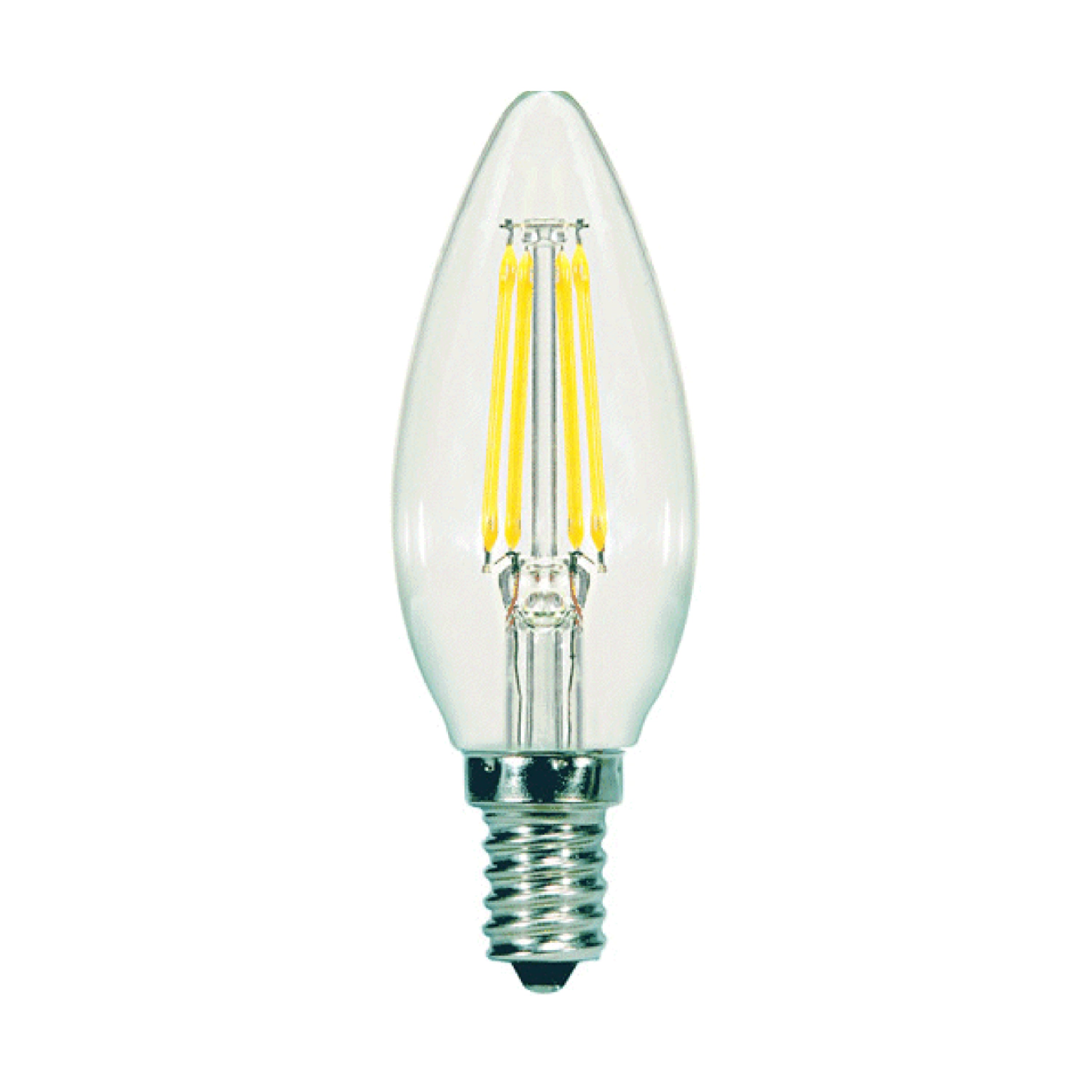 ATX LED® 48VDC B11 Candelabra LED Light Bulb 3W (30W Equivalent) Dimma ...